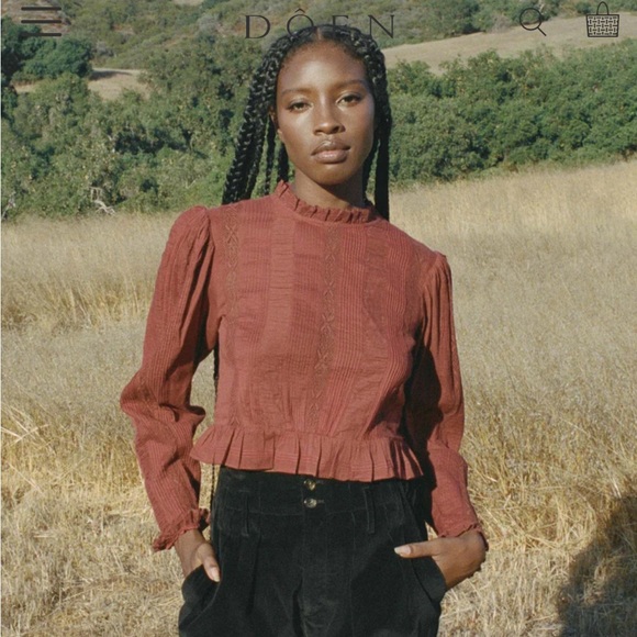 Doen | Tops | Sold Doen Heloise Blousetop Burnt Henna S Nwtags | Poshmark